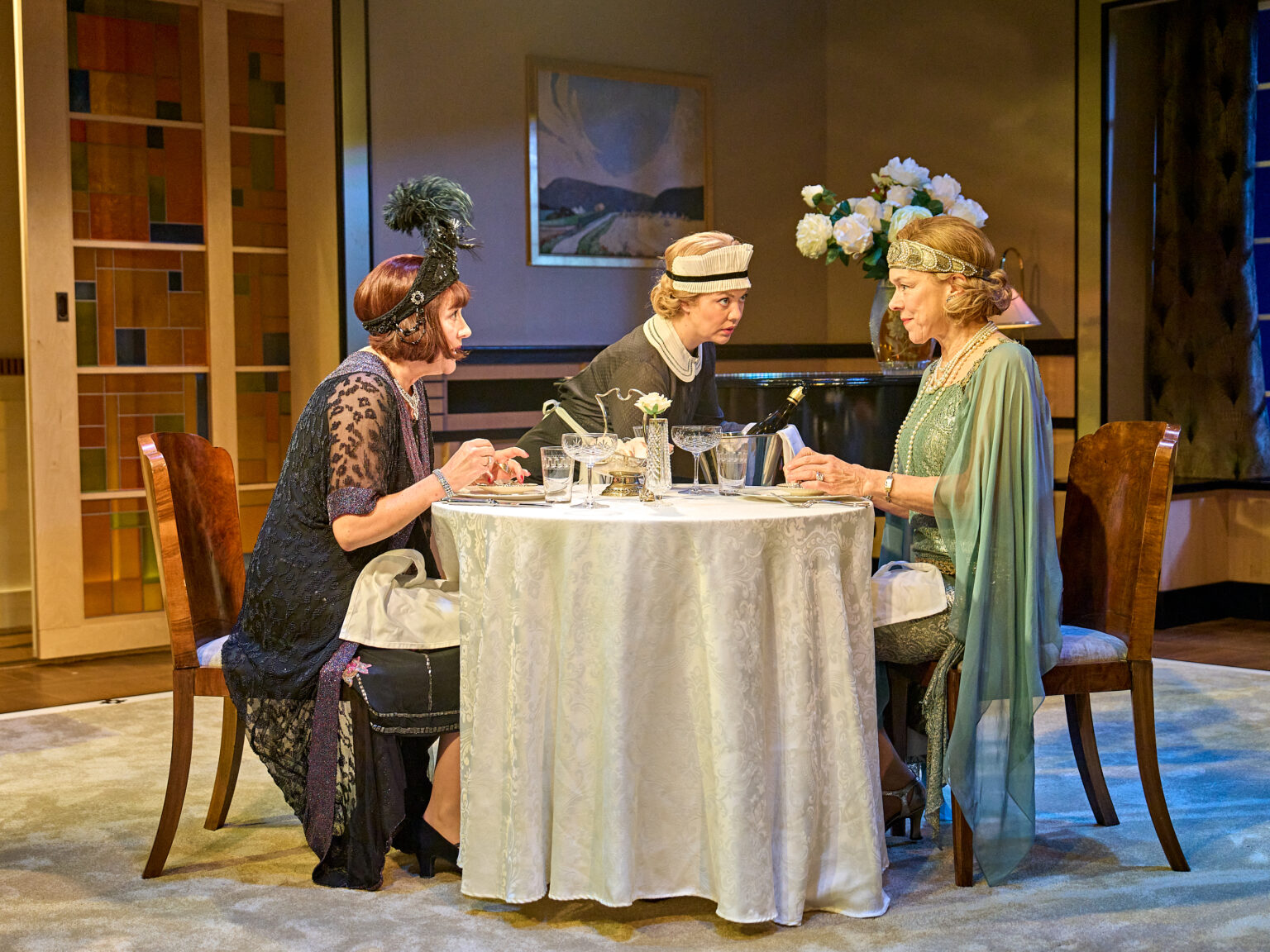 Alexandra Gilbreath (Jane Banbury), Sarah Twomey (Saunders) and Janie ...